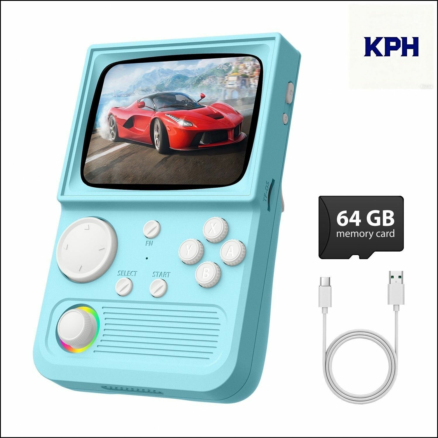 Обновленная портативная игровая консоль AISLPC R36T, поддерживающая 4G, 5G и WiFi, с встроенным эмулятором для доступа более чем к 18000 популярным играм.