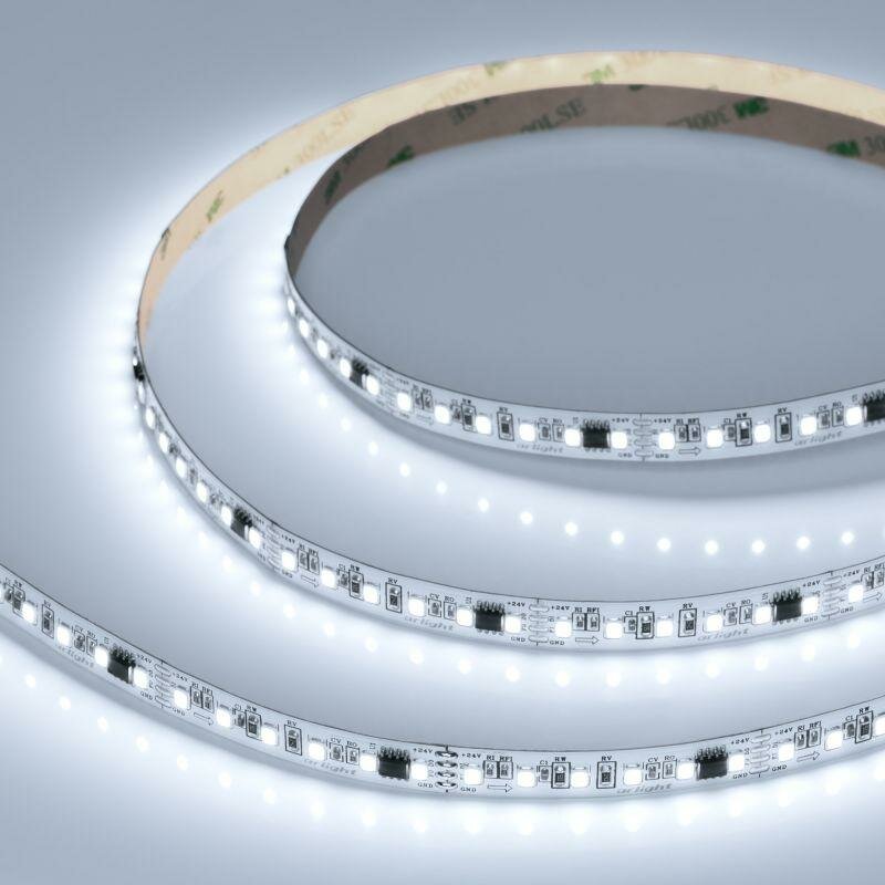 Лента светодиодная SPI-A120-10mm 24V White 6000К-PX6-BPT 11Вт/м IP20 2835 бегущий огонь (уп.5м) Arlight 049434