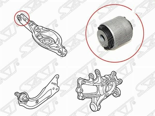 Сайлентблок SAT ST-GHP9-28-350B рычага Mazda 3 13-19, 6 12-