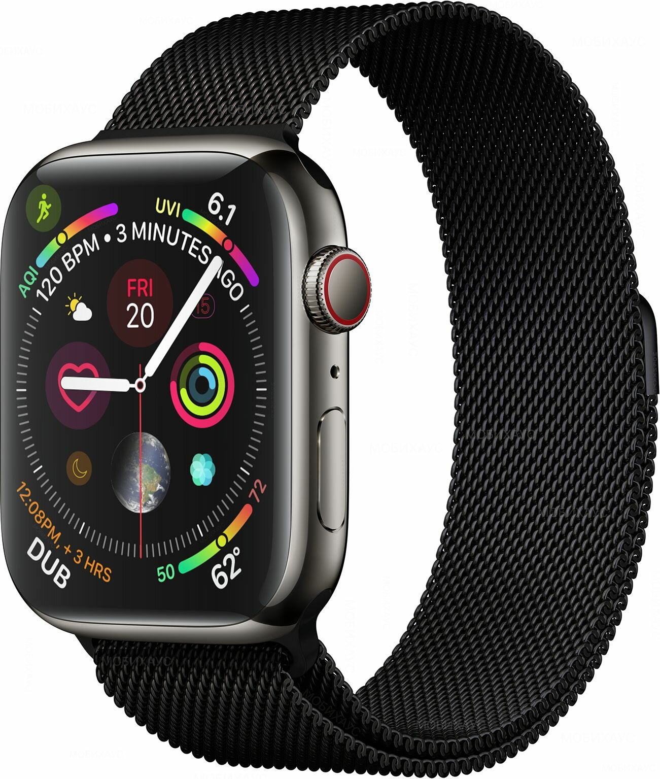 Ремешок для Apple Watch 38/40/41/42 mm, миланская петля металлический, цвет Черный, браслет на смарт-часы Эпл Вотч для iWatch Series 11 10 9 8 7 6 5 4 3 2 1 SE 3 SE 2 SE совместимый