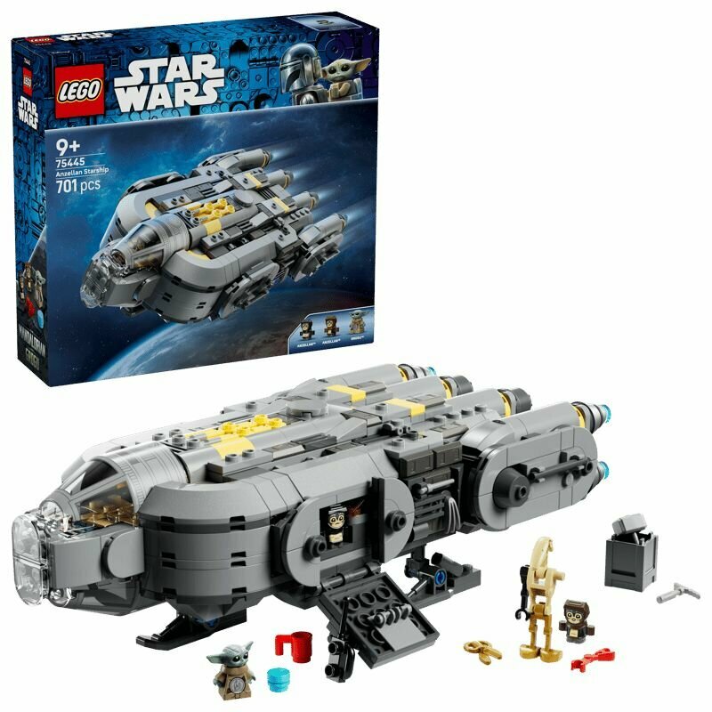 Конструктор LEGO Star Wars - Мандалорский корабль Грогу Анзеллан, 701 эл.- Лего Звездные войны 75445