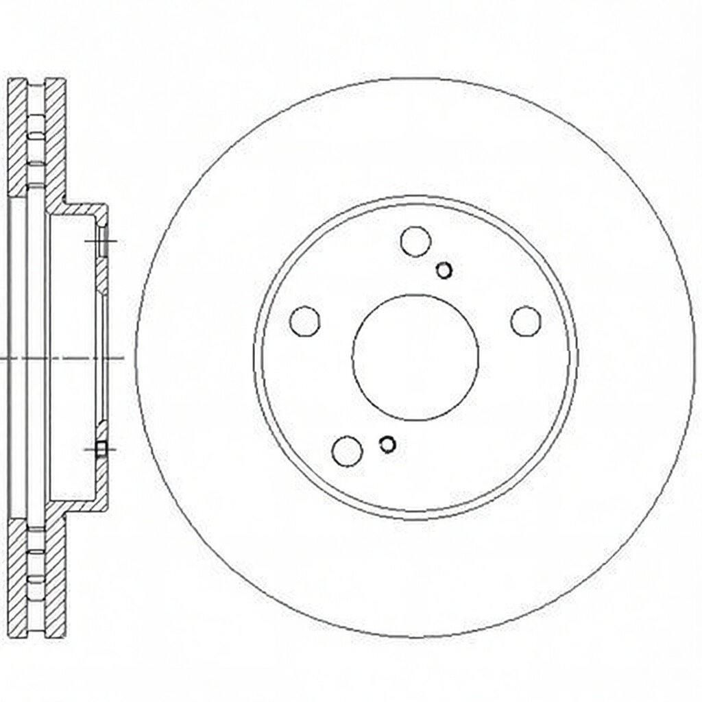 Диск тормозной TOYOTA AVENSIS 01-/CAMRY 91-01/PREVIA 00- передний вент. D 275мм. SD4042 Sangsin brake