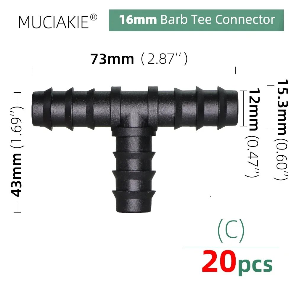 Фитинги для поливочных систем MUCIAKIE 16/20/25 мм
