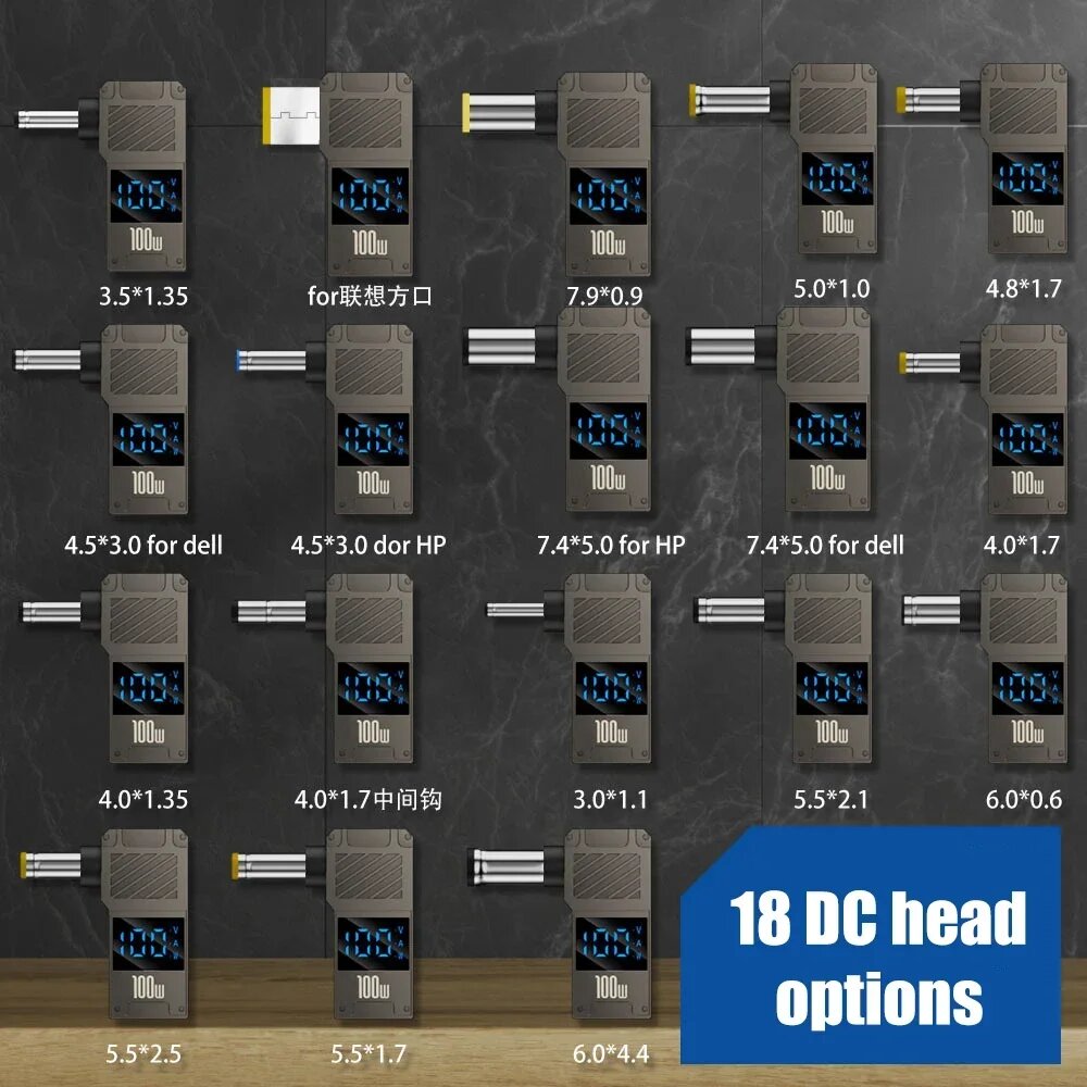 Кабель-адаптер PD100W Type-C На DC Lenovo Thinkplus HP DELL USB-C Для Зарядки И For 3.5X1.35