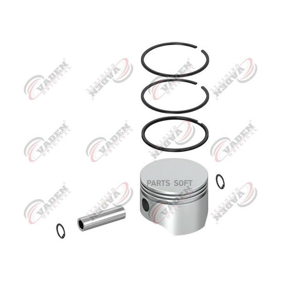 VADEN 7000 921 104 Поршнекомплект компрессора D=92.00mm +1.00 (KnorrSEB22530/K006026) MAN, Volvo, Renault, Iveco