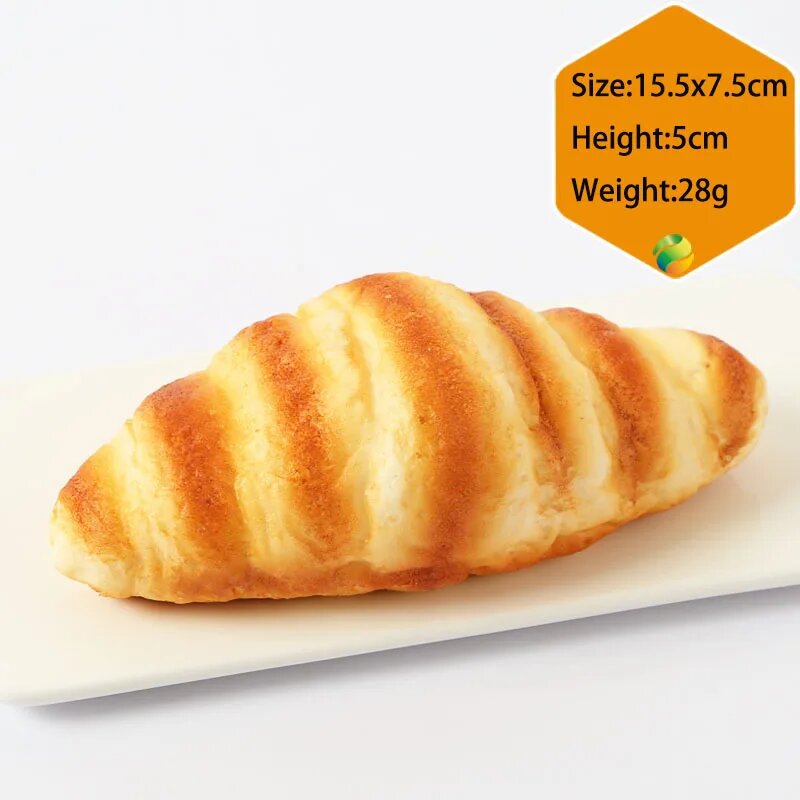 Искусственный пончик для декора Оранжевый, primary conch bread