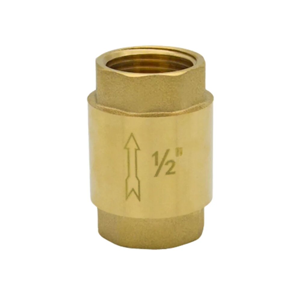 Обратный клапан латунный 1/2", 3/4", 1" DN15