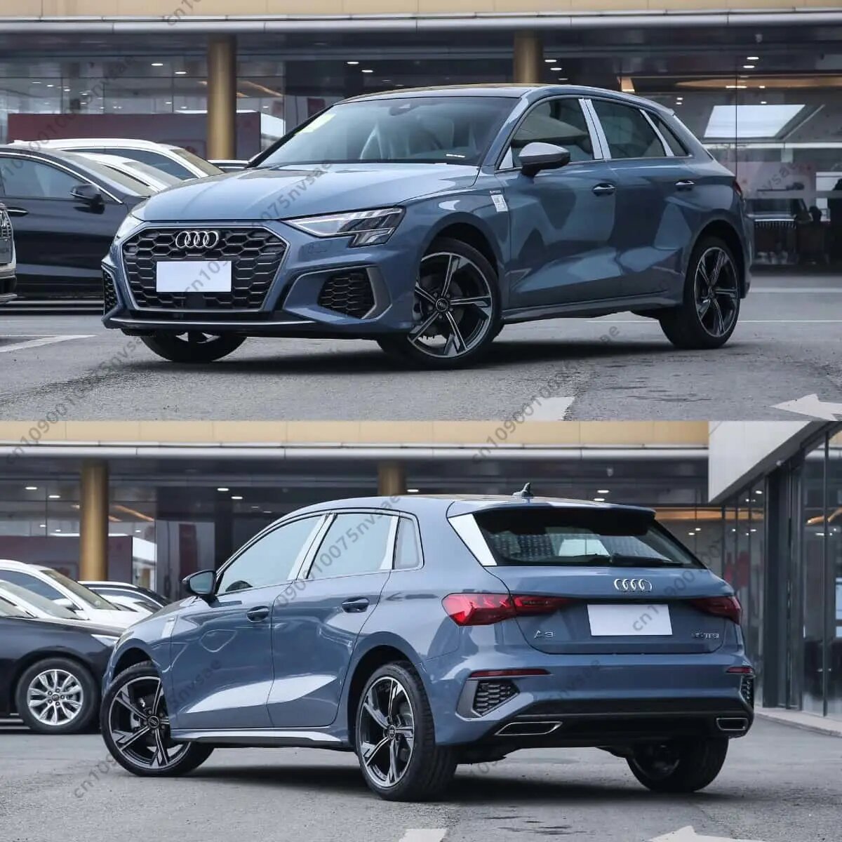 Обвес Audi A3 Sportback 8Y 2020-2024, сплиттер A3 S-Line