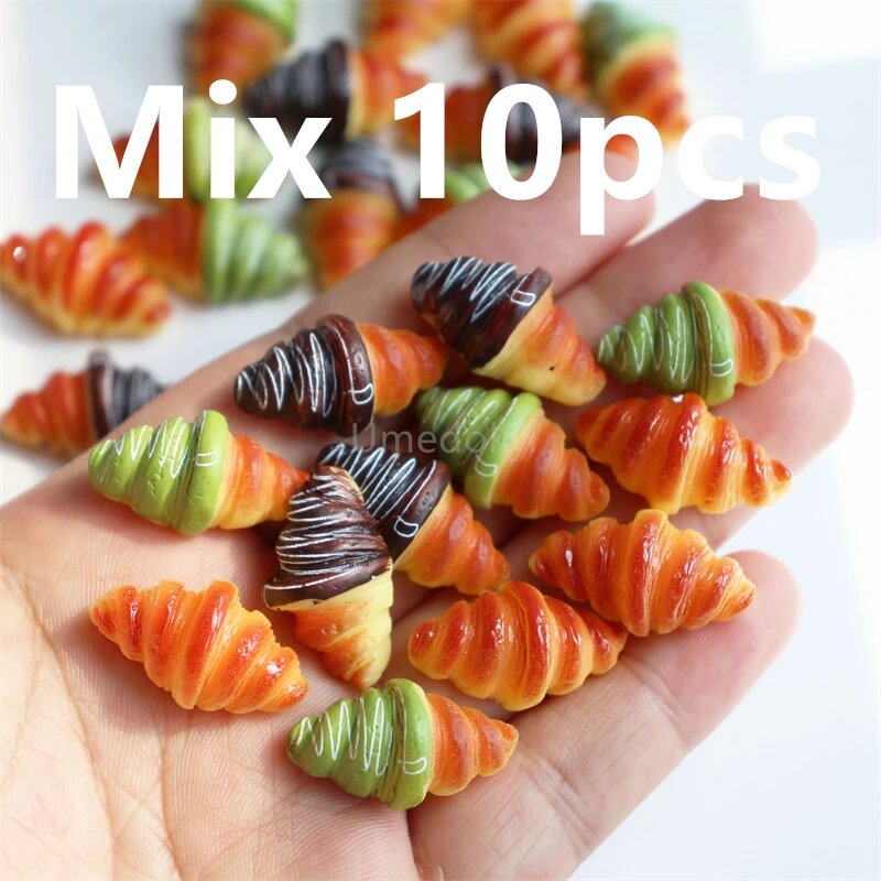 Мини круассаны для кукол, mix 10pcs