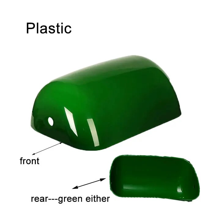 Зелёный абажур для настольной лампы green plastic, Зеленый