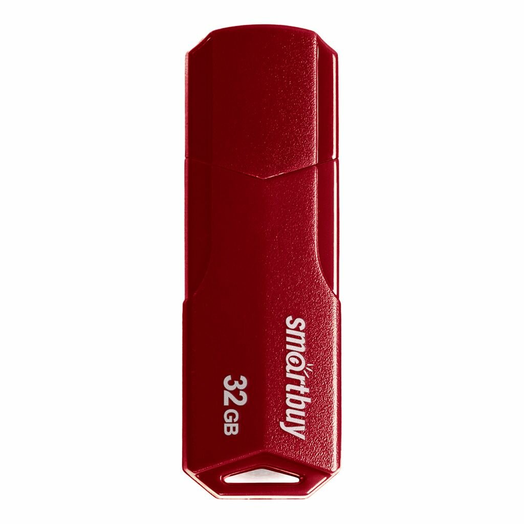 SmartBuy CLUE 32 ГБ USB-флеш-накопитель, USB 2.0, USB Type-A, SB32GBCLU-BG, красный