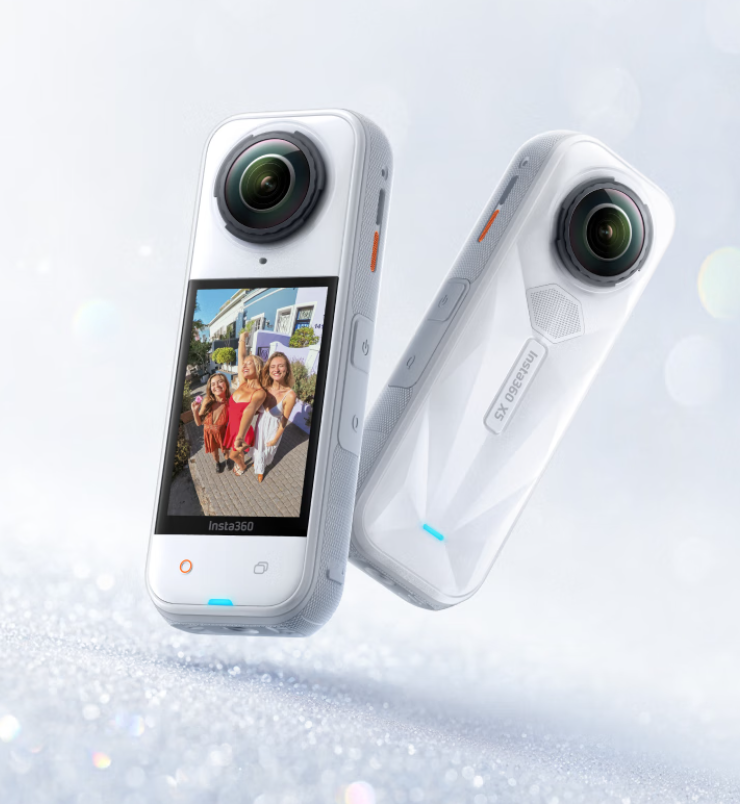 Панорамная Экшн-камера Insta360 X5, водонепроницаемая, 360° 8К, 5.7К 60 fps, 72 МП, Essentials Bundle, Белый
