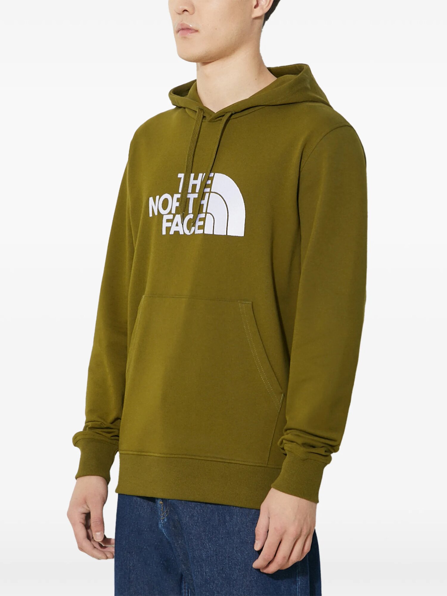 Худи The North Face Logo-print drawstring hoodie, размер L, , зеленый — фото 1