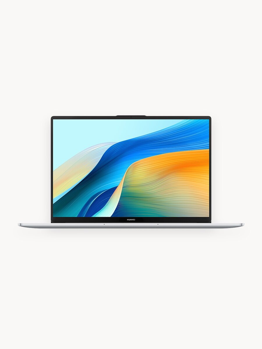 16" Ноутбук Huawei MateBook D16, IPS 1920х1200, Intel Core i5-13420H, 8-ядерный, 16 ГБ RAM LPDDR4х, 512 ГБ SSD, Intel UHD Graphics, Windows 11 Pro + MS Office Pro, Серебристый, русская клавиатура