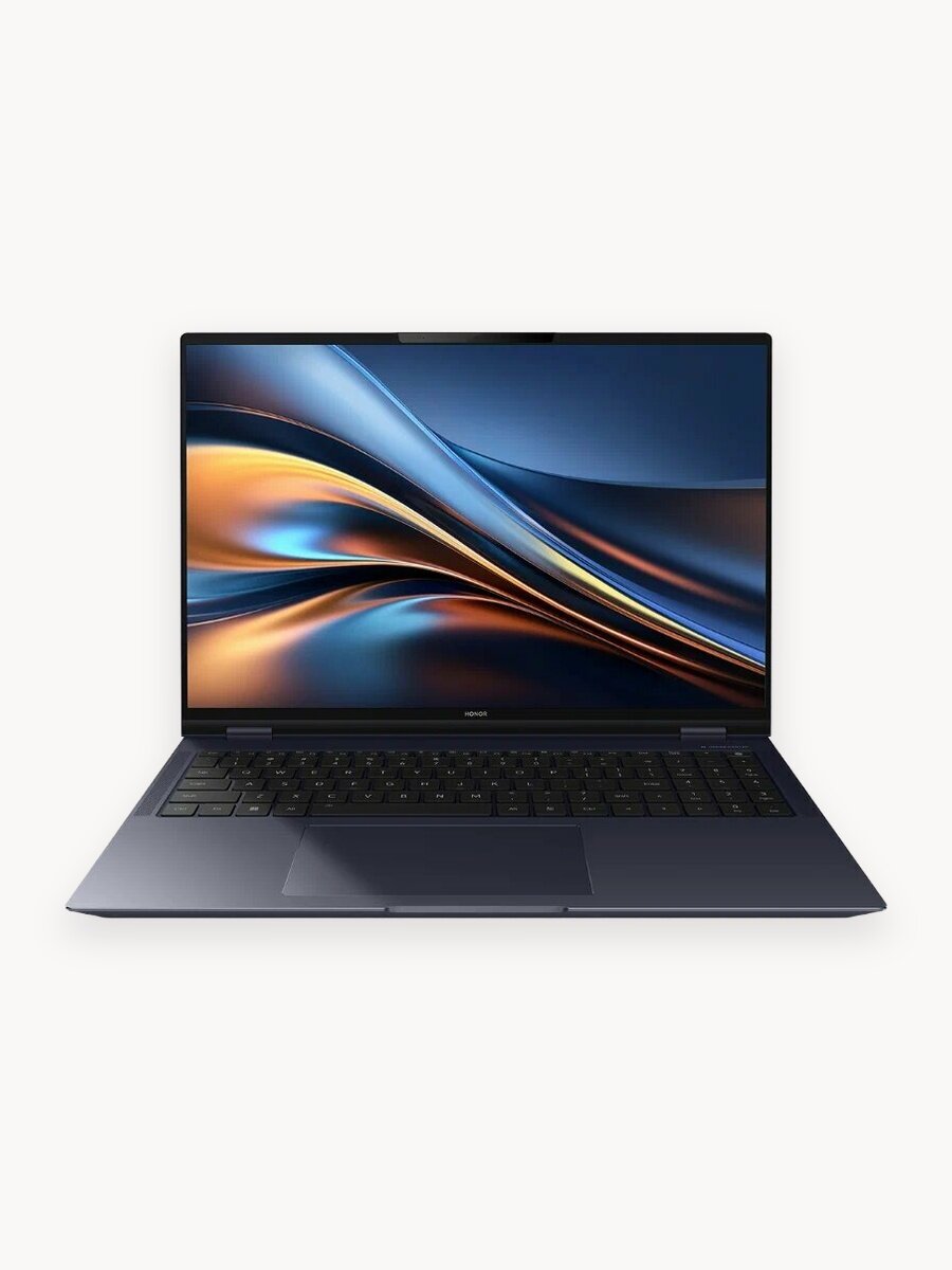 16" Ноутбук Honor MagicBook Pro 16, DRA-5411, 3072x1920 165Гц, Intel Core Ultra 5 125H (4.5 ГГц), RAM 24 ГБ LPDDR5х, SSD 512 ГБ, Intel Arc Graphics, Windows 11 Pro + MS Office Pro, Синий, русская раскладка