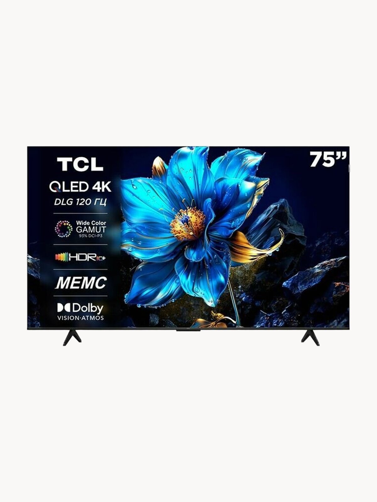 Телевизор TCL 75P7K 75" (190.5 см) / Direct LED, QLED, 4K UltraHD