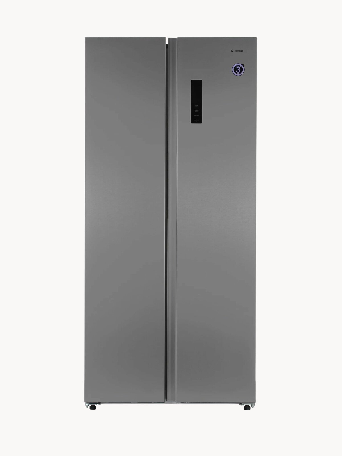 Холодильник DEXP SBS4-51AKA Side by Side, серебристый, с No Frost