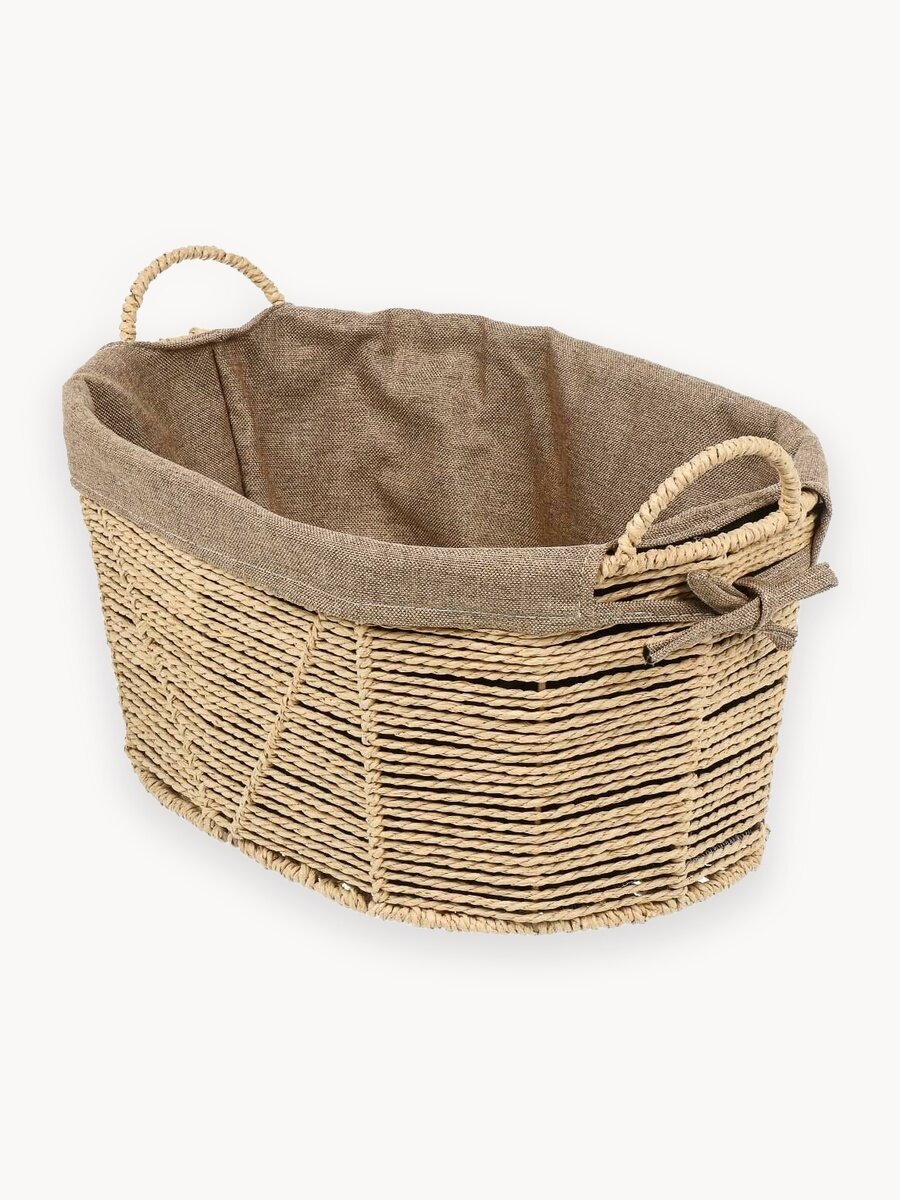 Корзина 40х30х20 см, овальная, плетеная, бумага, Y4-7322