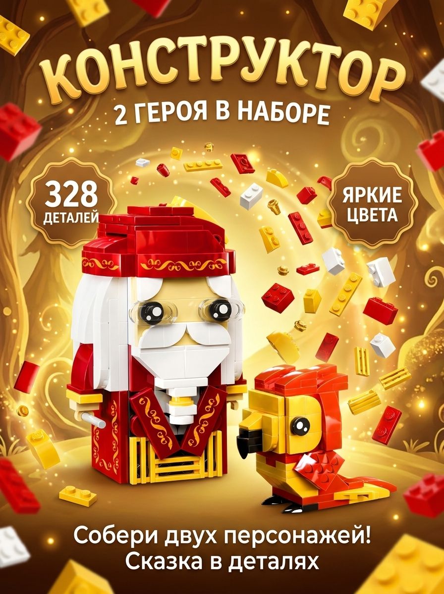 Конструктор Мини Герои, Профессор с фениксом, 328 деталей