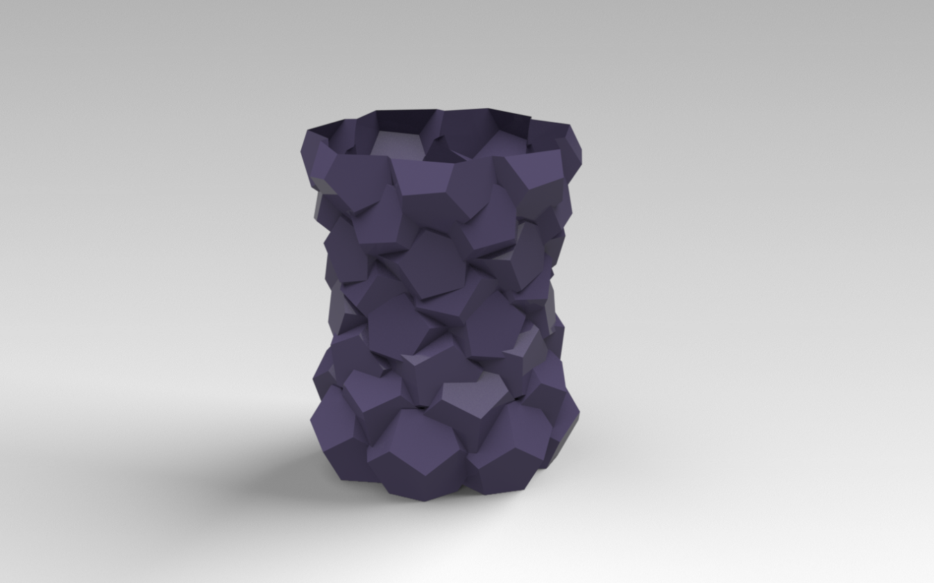 Ваза декоративная дизайнерская, 3D-печать, 3DOPRU арт. VASE-PR-681906