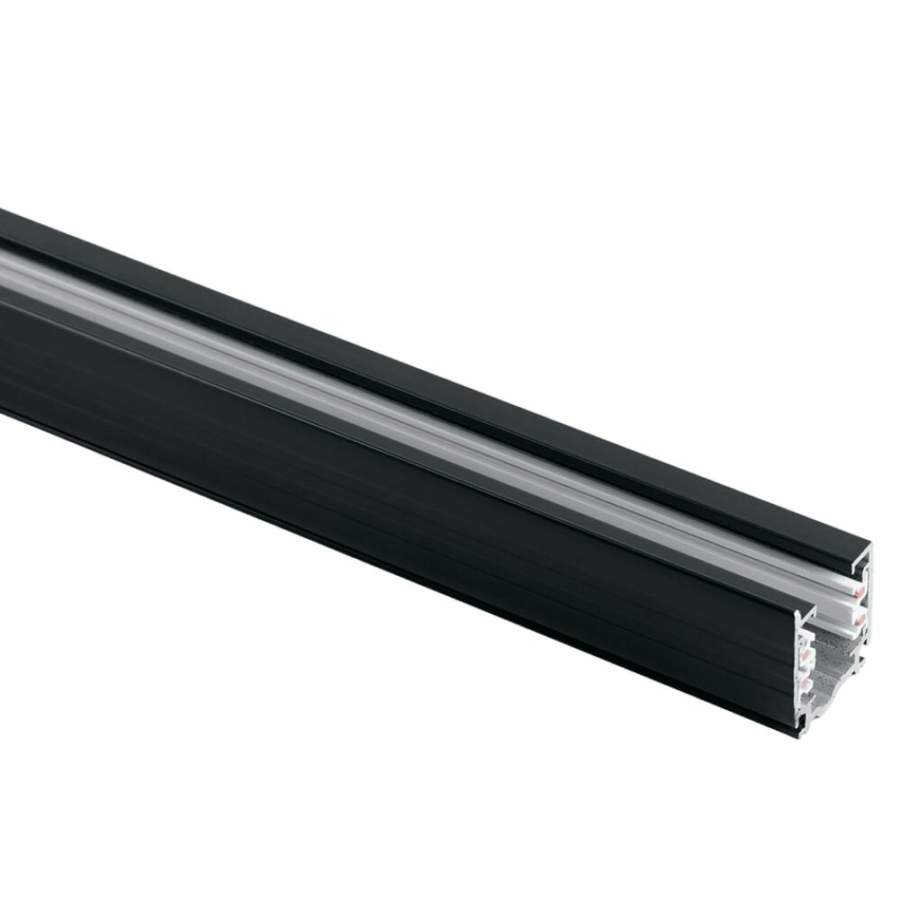 Шинопровод трековый трехфазный 1 метр / черный матовый Feron Ш1000-2М 41114