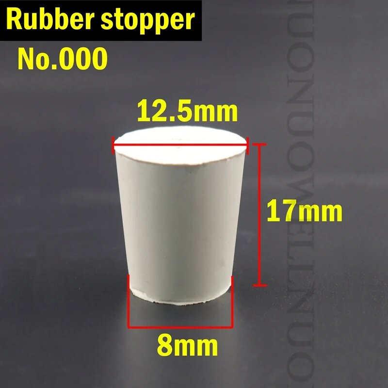 Резиновые пробки белые 10pcs, No.000