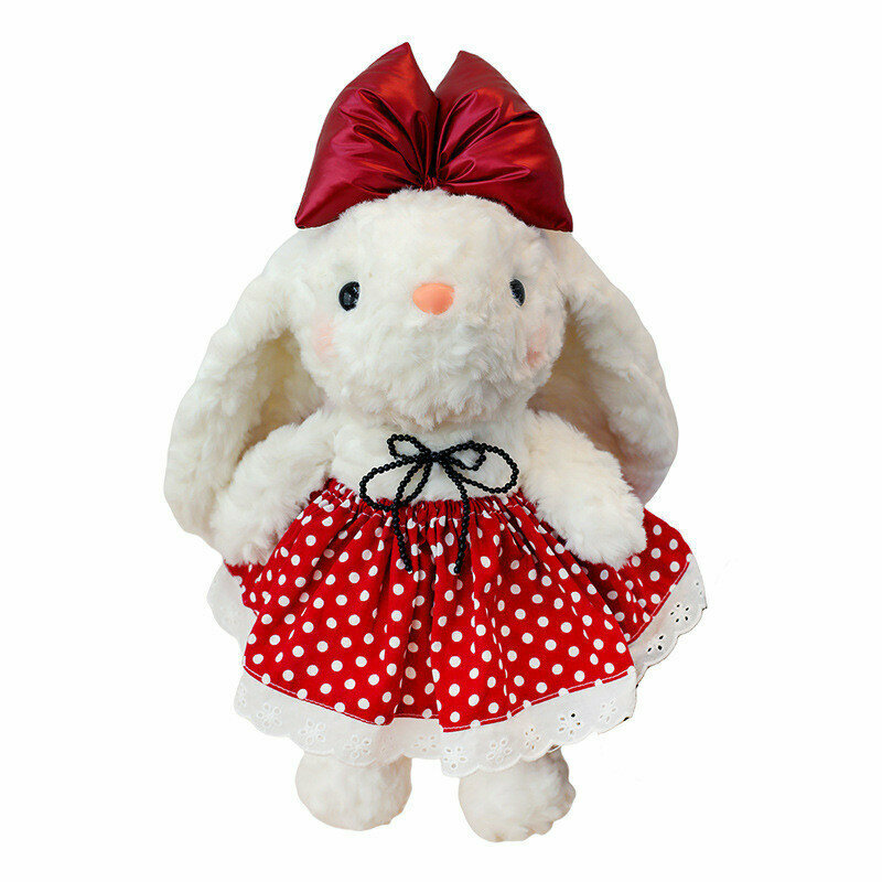Lop ear rabbit soft plush figurine with highend feel for bag decoration and collectors