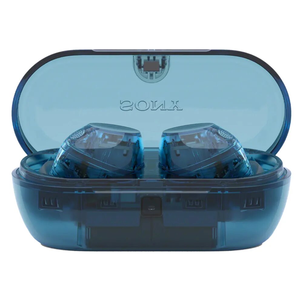 Наушники Sony WF-C710N transparent blue tws, беспроводные, с шумоподавлением, синий