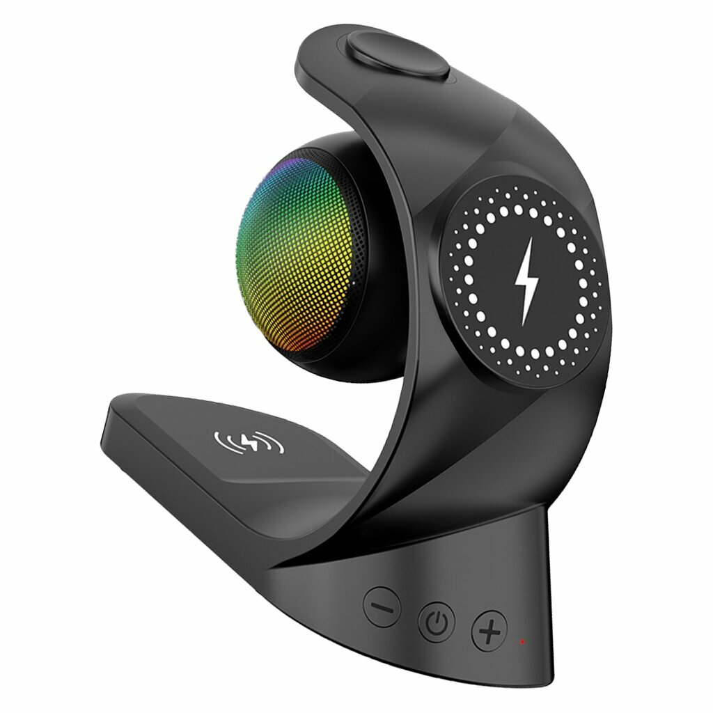 Блютузу-совместимый динамик с успокаивающим эффектом ночного света эффективная часовая зарядка телефона для домашнего офиса