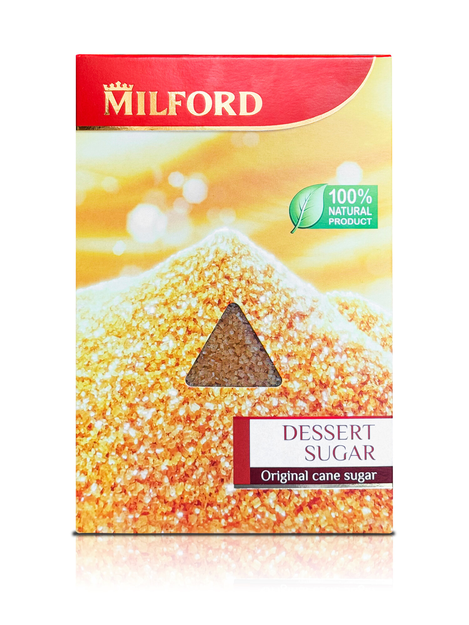 Сахар кристаллический Milford (песок) тростниковый нерафинированный, 500г. Германия