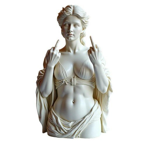 Статуя богини Венеры, скульптура среднего пальца, декоративная фигурка для домашнего офиса в британском стиле