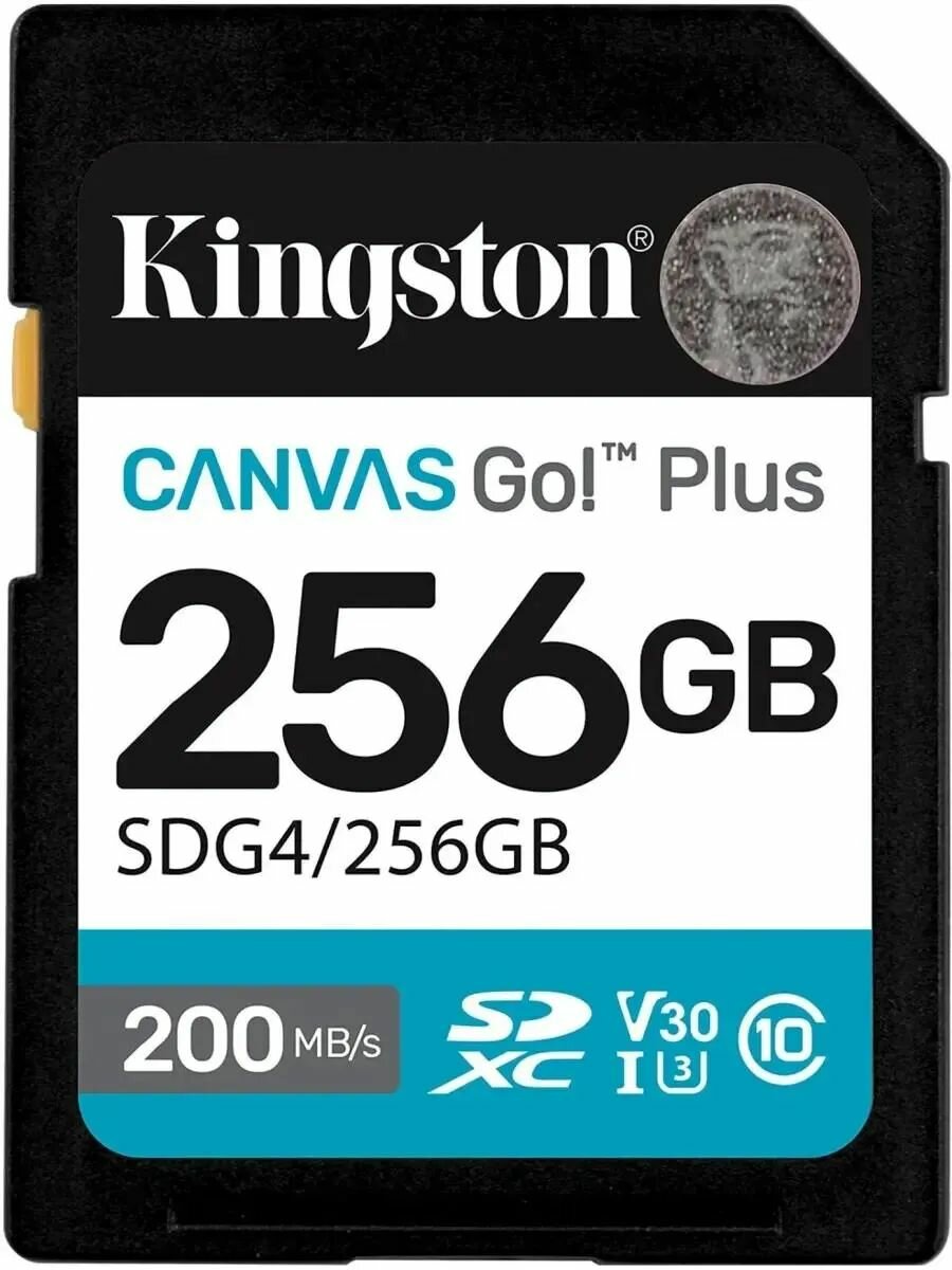 Флеш карта SDXC 256GB Kingston SDG4/256GB Canvas Go! Plus V30 + adapter