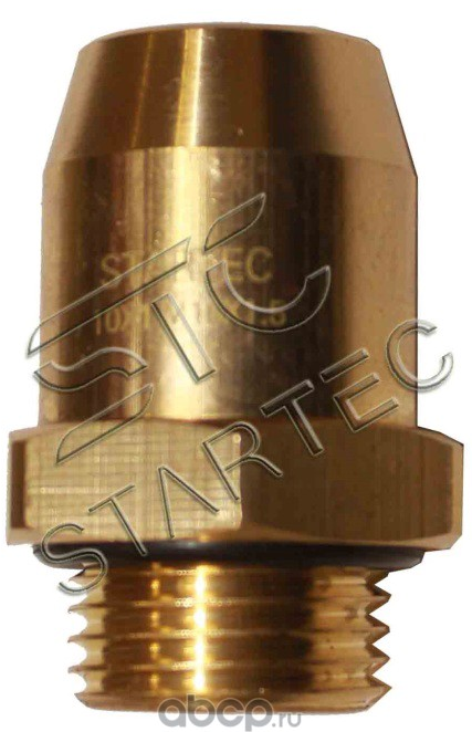 Фитинг соед. трубки пвх, полиамид d=9х1.5мм наружная резьба м12х1.5 прямой латунь startec