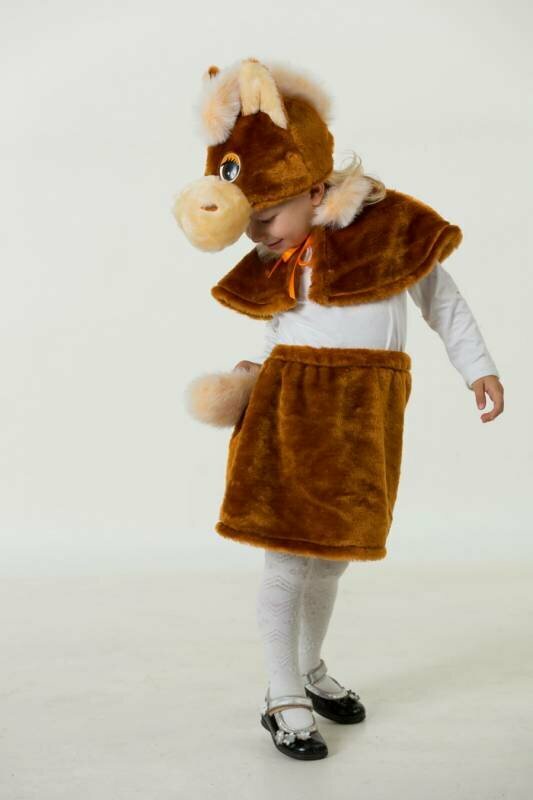 128 Лошадка Новогодний Карнавальный костюм от ТМ Batik, ассорти, р.110