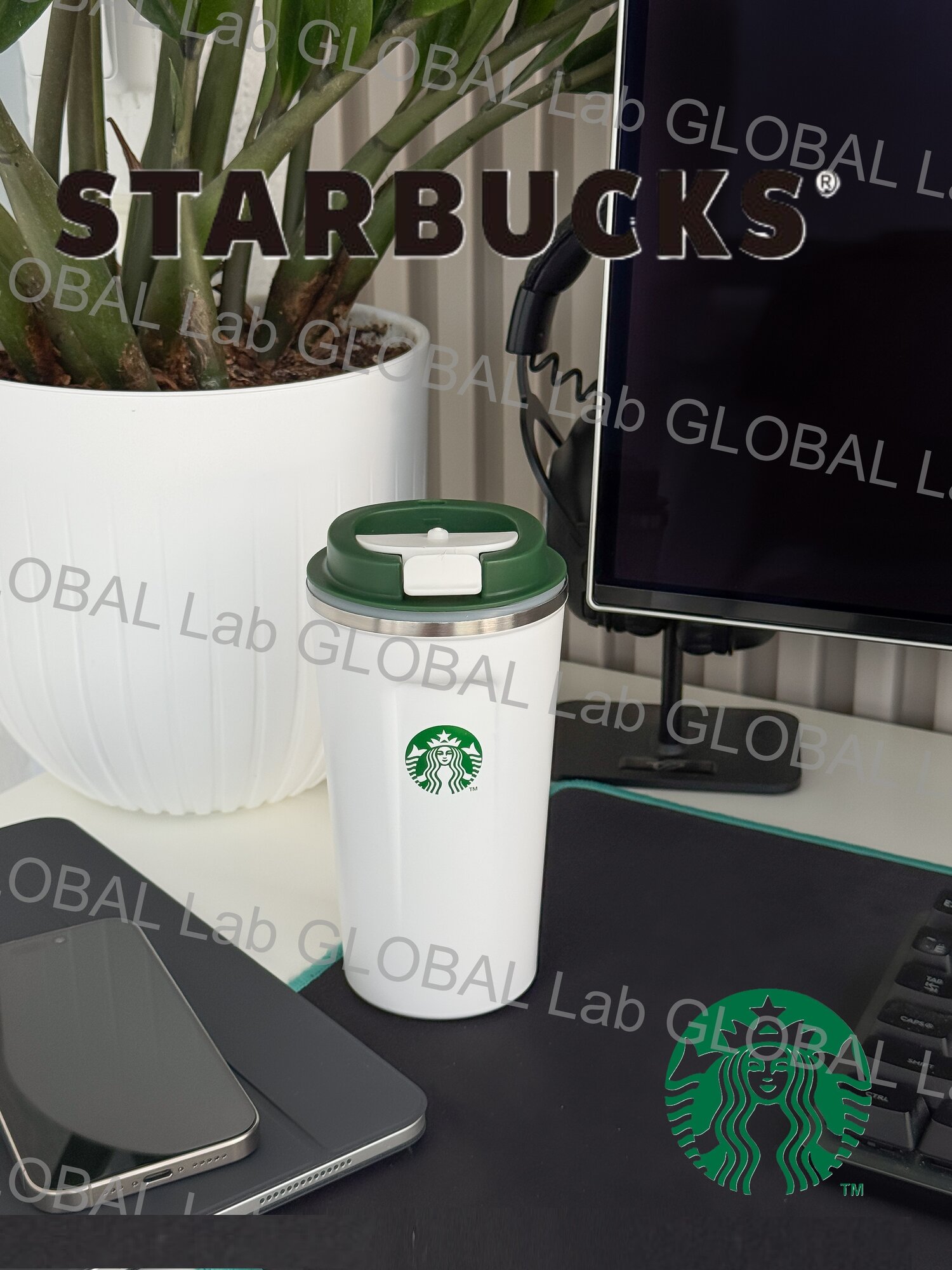 Термостакан Starbucks Limited Edition 473 мл с крышкой металл