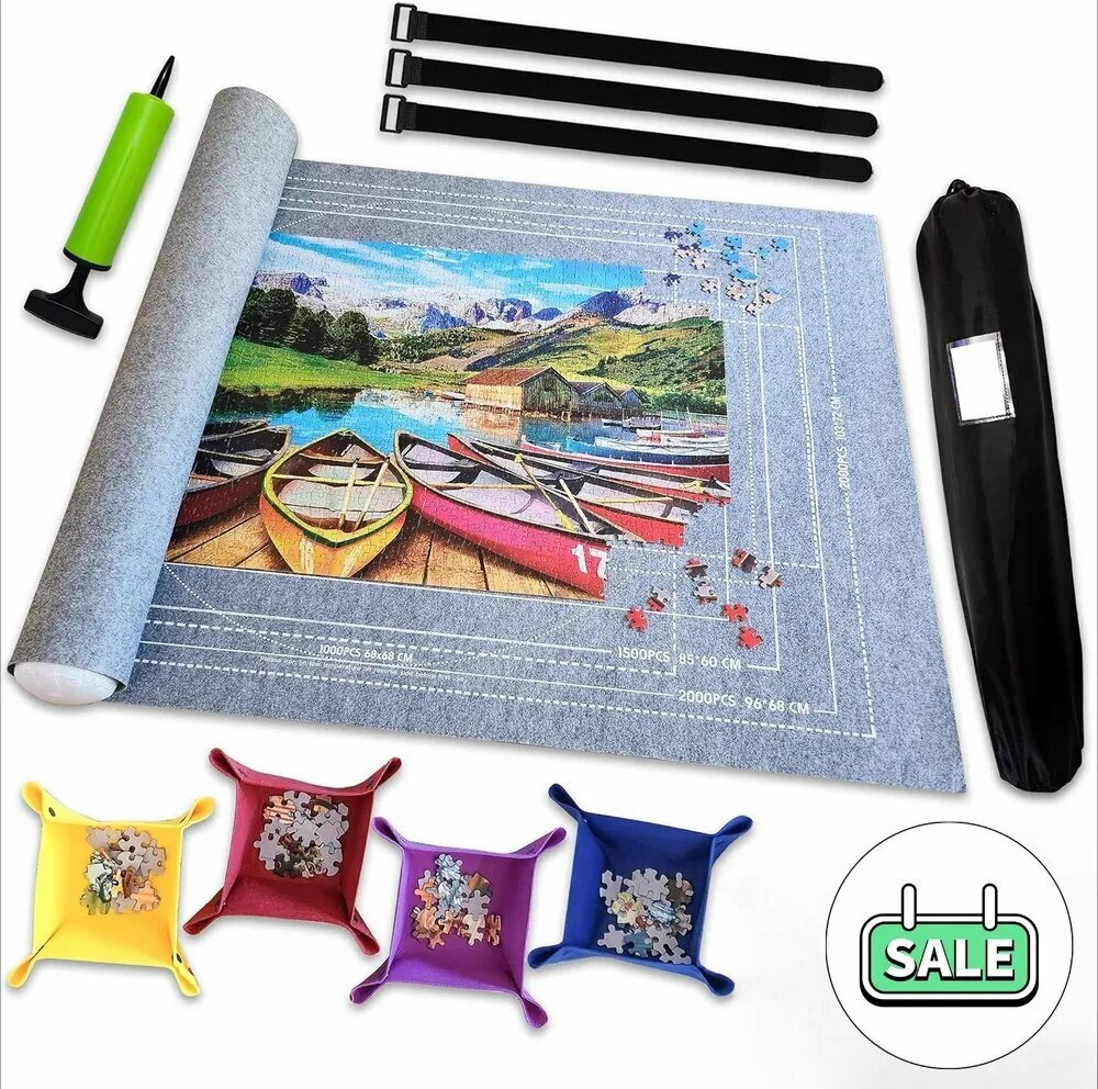Коврик для пазлов на 500, 1000, 1500 , 2000деталей, коврик и аксессуары для сборки пазлов