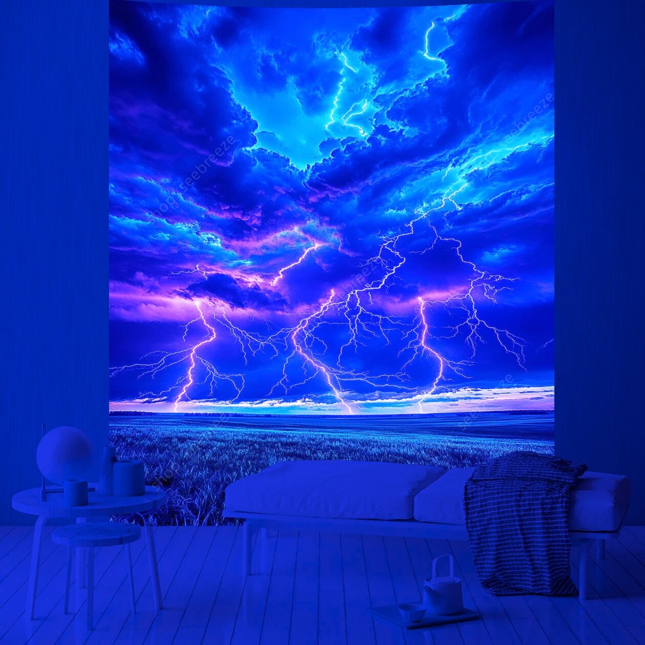 Космическая галактика гобелен 100% полиэстер, 130x150cm, Фиолетовый