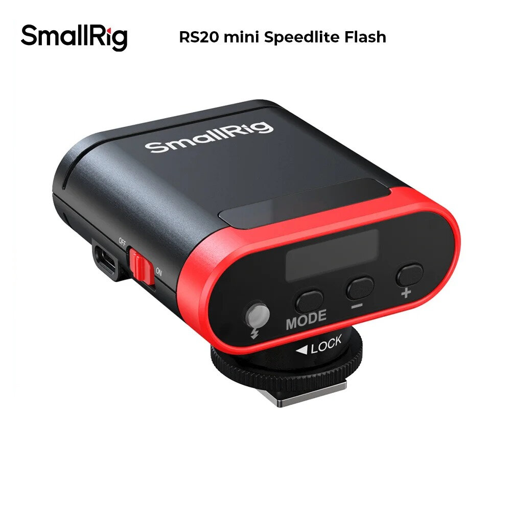 SmallRig RS20 мини-вспышка Speedlite Портативная карманная вспышка с OLED-экраном и аккумулятором емкостью 2000 мАч 5374
