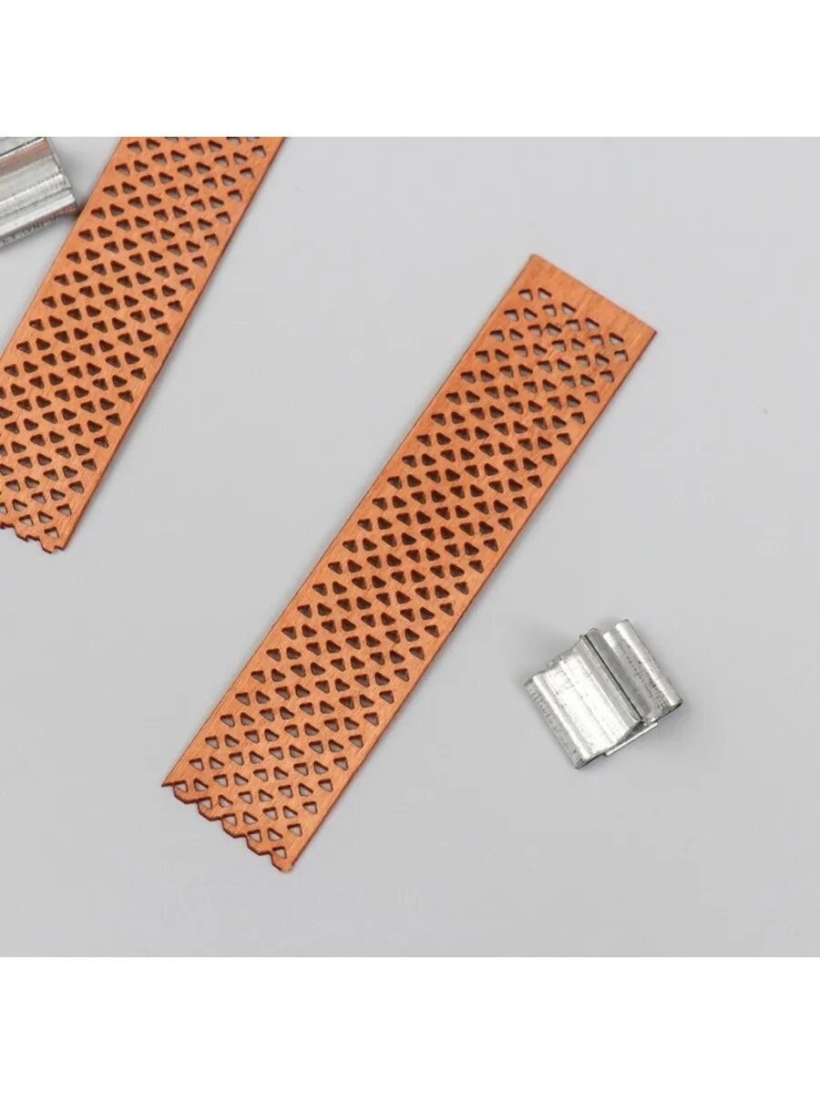 Деревянный фитиль для свечей с металлическим держателем