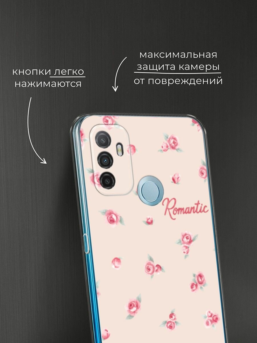 Силиконовый чехол на Oppo A53 / Оппо А53 с принтом "Romantic" — фото 1