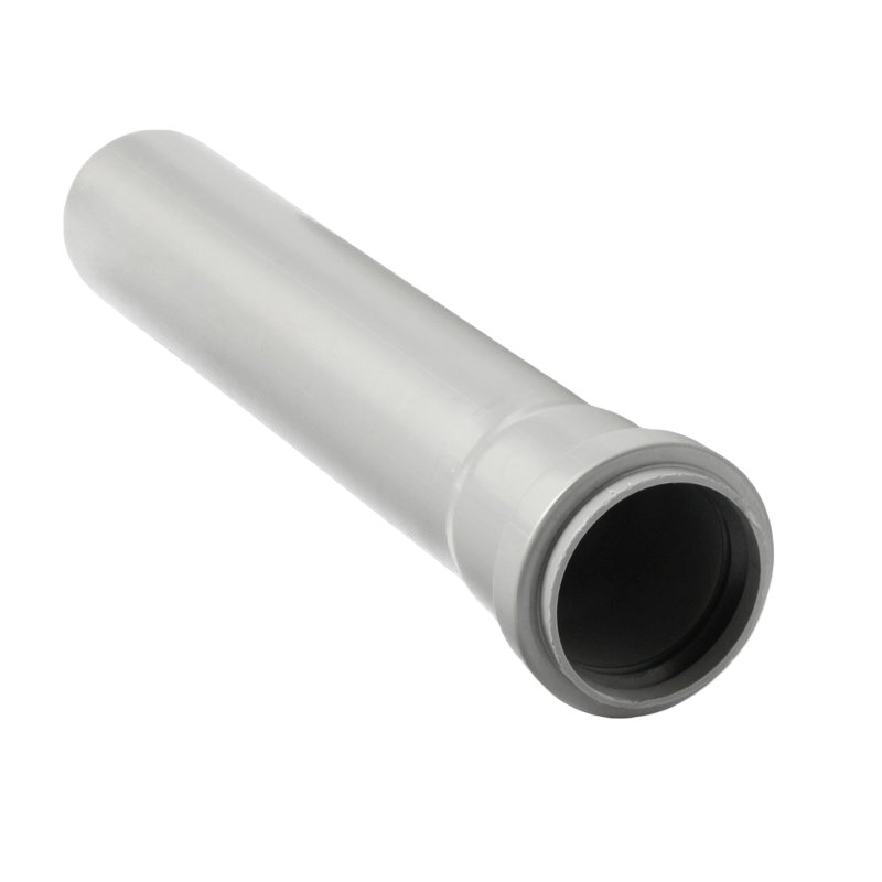Труба канализационная PRO AQUA 40x500 мм, полипропилен, однораструбная, серая
