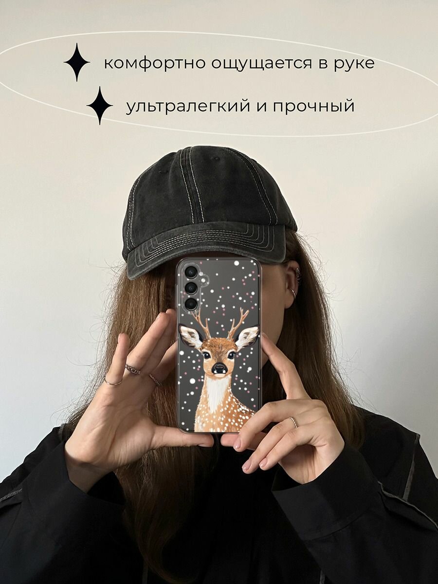 Чехол на Samsung Galaxy A24 / Самсунг Галакси A24 с принтом "Гордый олень 3" — фото 1