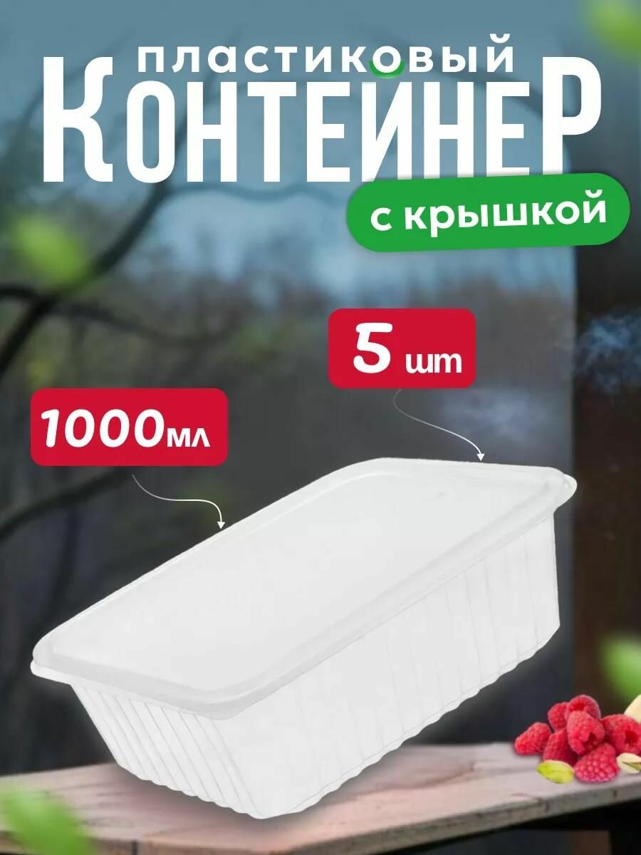Контейнер одноразовый с крышкой