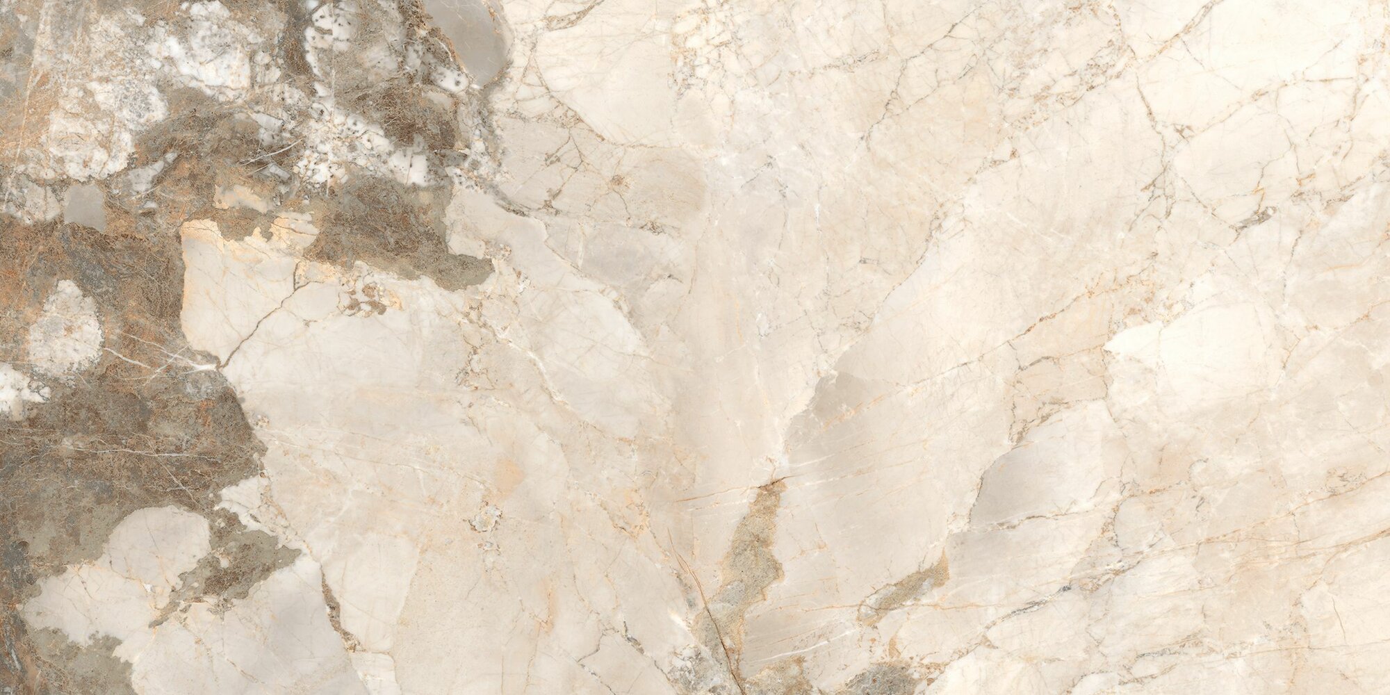 Laparet Керамогранит Exence Beige бежевый полир 80x160 9 мм (цена за 2.56 м2)