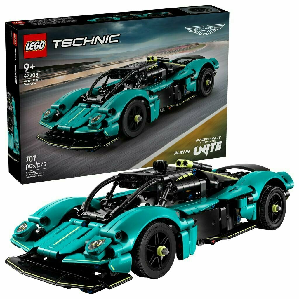 Конструктор LEGO Technic Aston Martin Valkyrie 42208, 707 деталей, от 9 лет