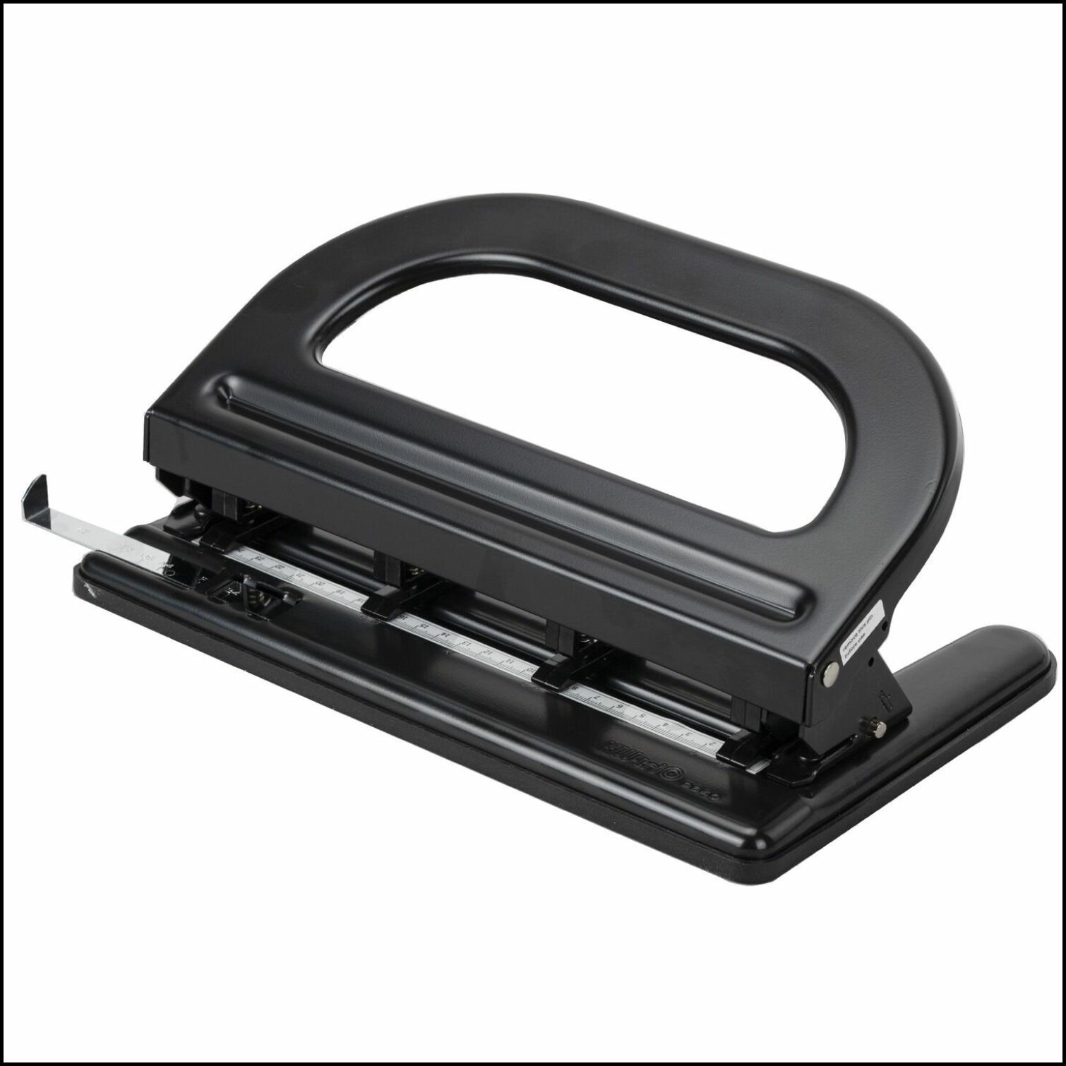 Дырокол для бумаги канцелярский металлический на 2-3-4 отверстия Kw-trio, до 30 листов