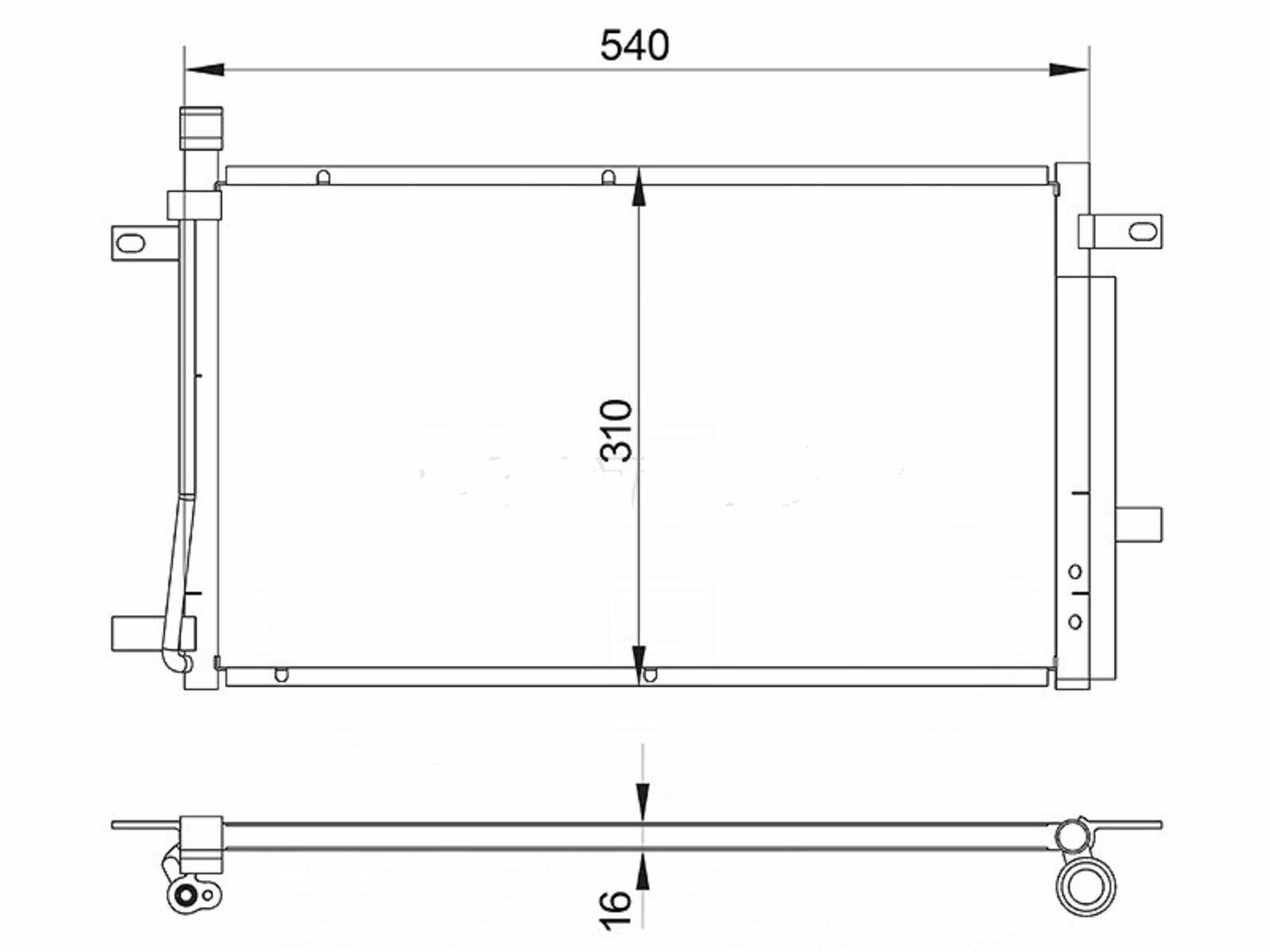 Радиатор кондиционера LADA Priora 07-18 (ST-LD02-394-A0)