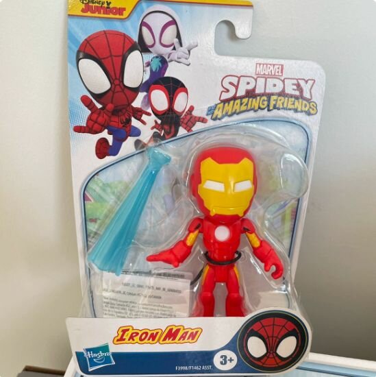 Hasbro Marvel Spidey and His Amazing Friends Toy Figure / Детский набор игрушек Человек-паук и его друзья, состоящий из 10 кукол, маску можно переворачивать вверх и вниз. Марвел