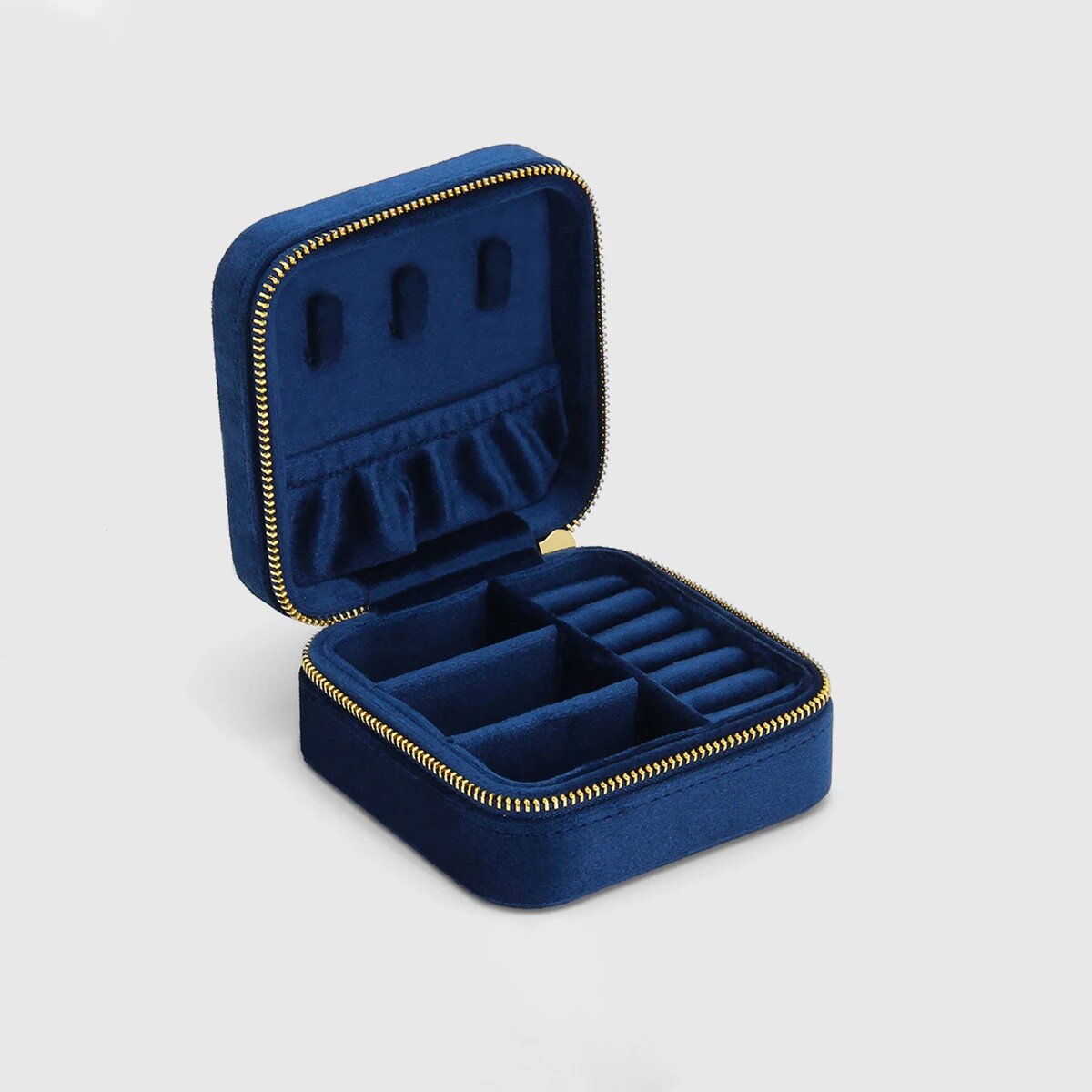 TAIMY бархатная шкатулка для украшений розового цвета Темно-синий, Dark Blue