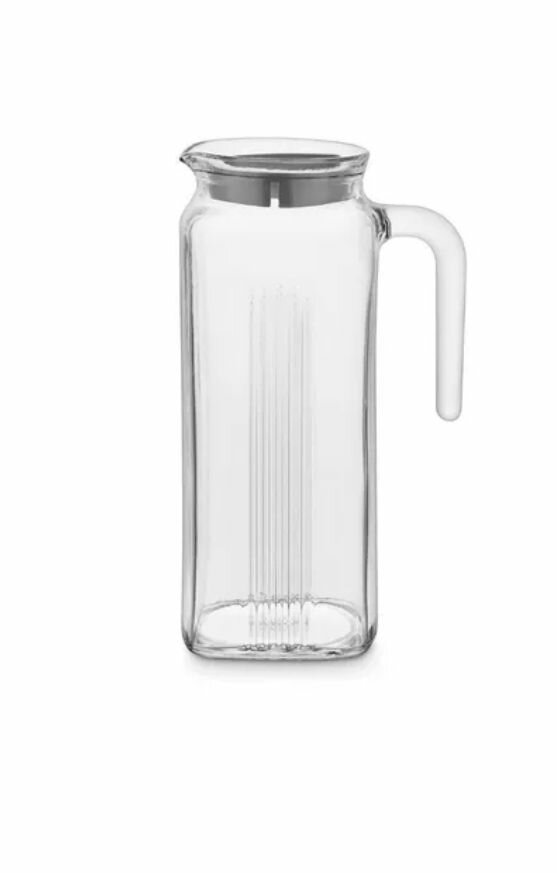 Графин -Кувшин Стеклянный с крышкой , объем 1 л